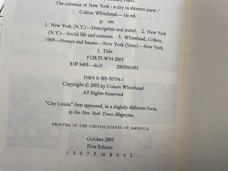 The Colossus of New York: A City in 13 Parts